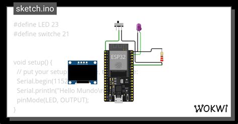 Esp32 Pantalla Oled Wokwi Esp32 Stm32 Arduino Simulator