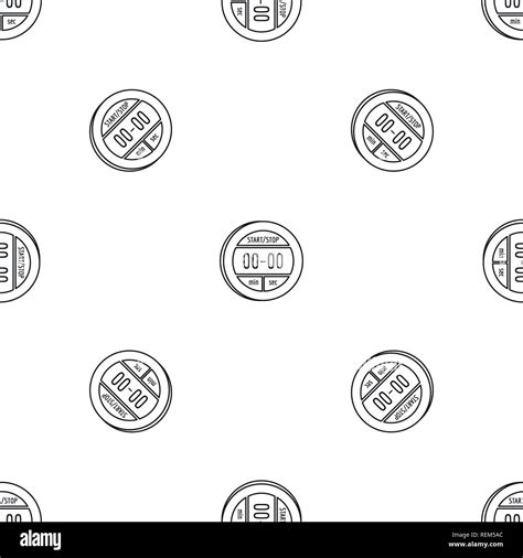 Digital Stopwatch Icon Outline Illustration Of Digital Stopwatch Vector Icon For Web Design