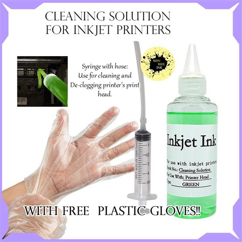 Inkjet Printer Cleaning Solution Ml For Clogged Printhead Or Cartridges Shopee Philippines