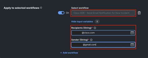 Configure Email Notification Automated Workflow With Xdr Cisco