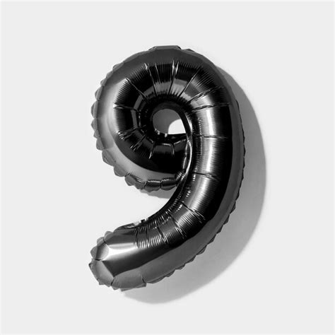 Premium Photo Close Up Of Number 9 Against White Background