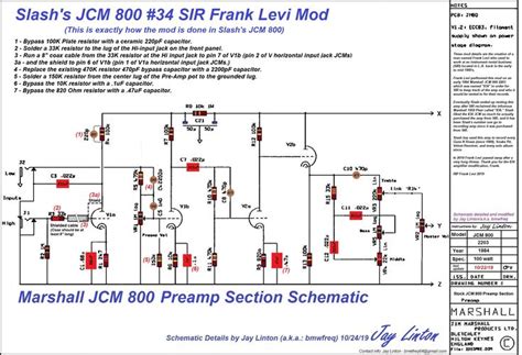 Diy Guitar Amp 34 Jcm800 Slash Mod Schematic