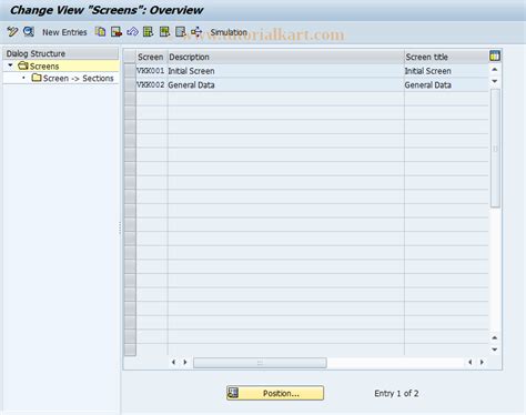PPAC SAP Tcode BDT Control Screens