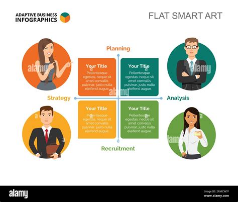 Matrix Diagram Slide Template Stock Vector Image Art Alamy