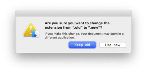 Disable MacOS Finder Confirmation Are You Sure You Want To Change The Extension Ask Different