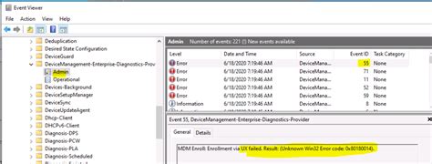 Unknown Win32 Error Code 0x80180014 Failed To Receive Or Parse Certificate Enroll Response