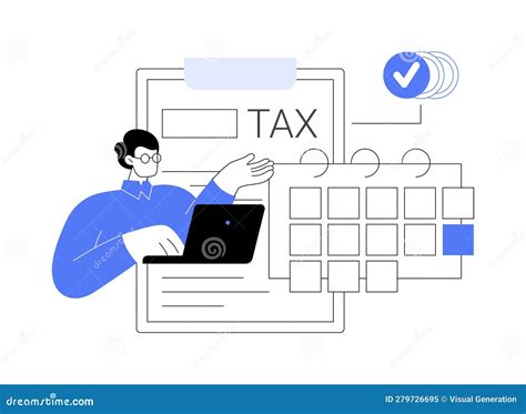 Personal Income Tax Abstract Concept Vector Illustration Stock