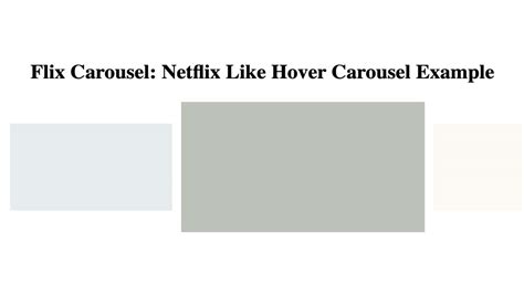 Netflix Style Carousel Made In Pure Css