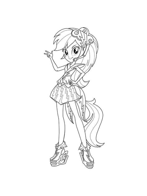 Equestria Girls Rainbow Rocks Coloring Pages