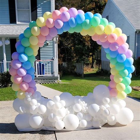 Popxstar Round Balloon Arch Kit Circle Wreath Balloons Stand Holder