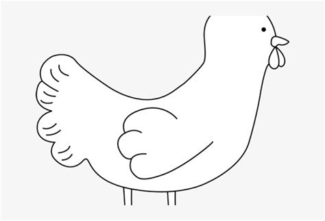 White Chicken Cliparts Chicken Clipart Cute Black And White Free