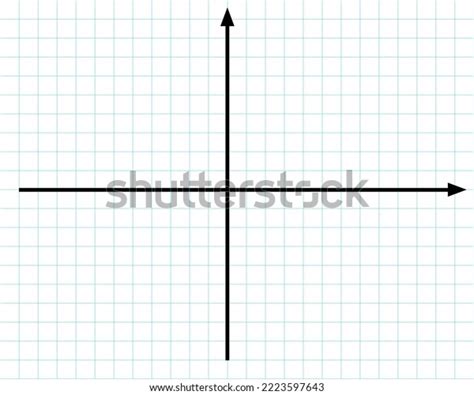 Cartesian Coordinate System On Plane Perpendicular Stock Vector Royalty Free 2223597643