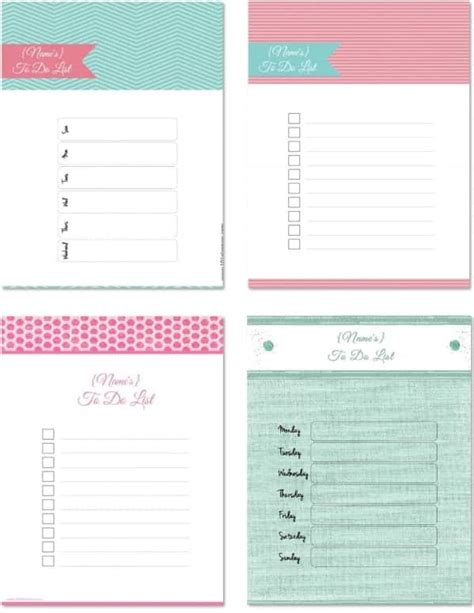 101 Free To Do List Template Printables Print Or Use Online