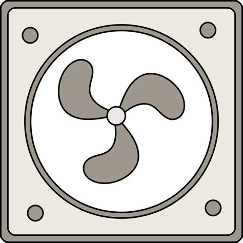 Illustration Of Cpu Fan Icon In Gray And White Color Vector Art At Vecteezy