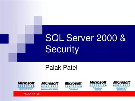 ppt sql server 2000 and security powerpoint presentation free download
