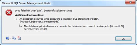 Deleting User In Sql Server Stack Overflow