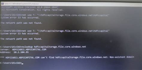 abnormal behaviour error 86 53 and 85 mapping azure smb file share