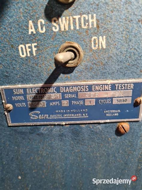 sun 1020 electronic diagnostic engine tester jaromierz sprzedajemy pl
