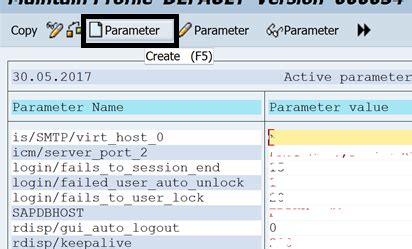 RZ10 SAP Transaction To Maintain Profile Parameter
