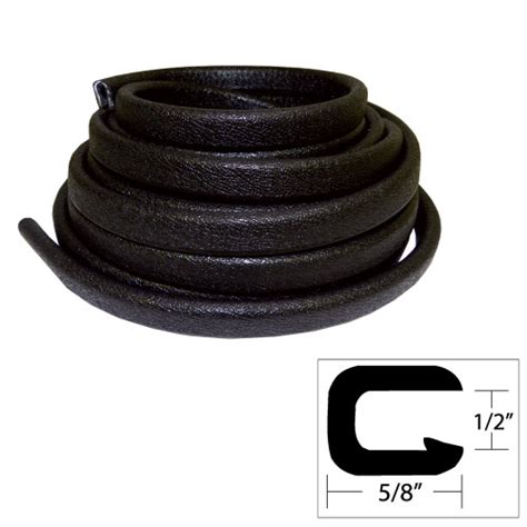 Taco Flexible Vinyl Trim Opening X ⅝w X 25l Black