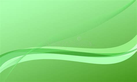 Green Lines Curves Waves Soft Gradient Abstract Background For Artwork Design Stock Vector