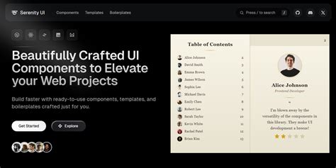 Serenity Ui Beautifully Crafted Ui Components To Elevate Your Web