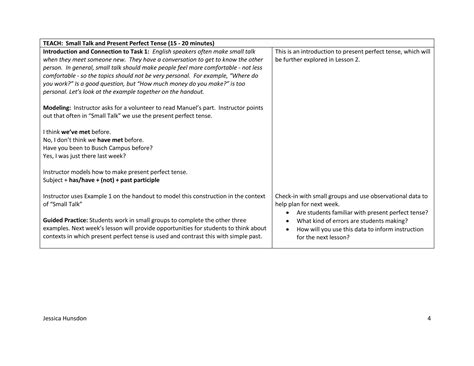 Task Based Instruction Task Teach Task Lesson Plan Templatepdf
