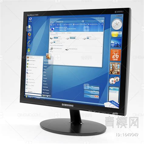 【电脑显示器3d模型】 现代vr无灯光有贴图max2016电脑显示器3d模型下载 Id1649049 免费3dmax模型库 青模3d模型网