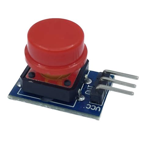 12x12mm Push Buton Switch Kırmızı Kapak 1 Adet Komponentci net