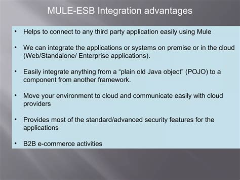 Mule Architecture Ppt