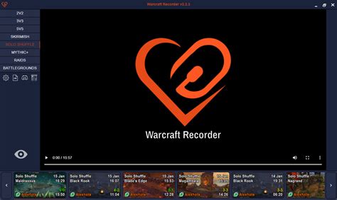 github aza547 wow recorder a desktop screen recorder application