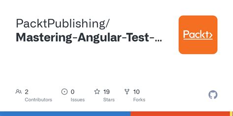 github packtpublishing mastering angular test driven development
