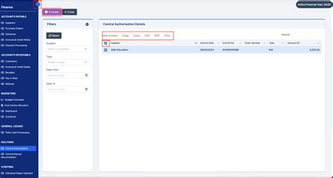 Finance Central Authorisation And Central Manual Reconciliation Pages Moving To New Ui Bromcom