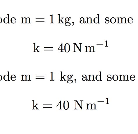 Spacing How Can I Set An Horizontal Space Before The Units Using The