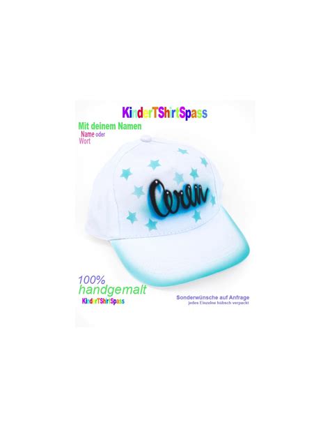Kinder Caps mit Namen Personalisierte Geschenke | KinderTShirtSpass