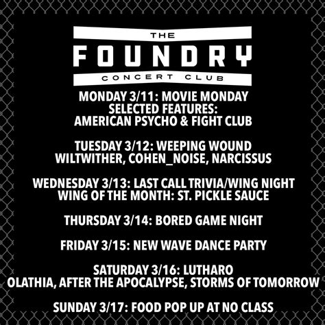 🚨 Breaking News 🚨 Weve Got An The Foundry Concert Club