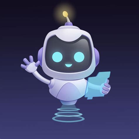 Иллюстрация Бренд персонаж Робот в стиле 2d реклама персонажи