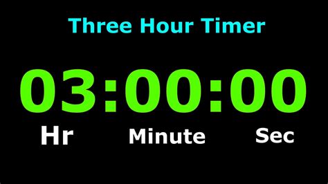 3 Hours Timer Digital Clock 3 Hours Alarm 3 Hours Countdown 180