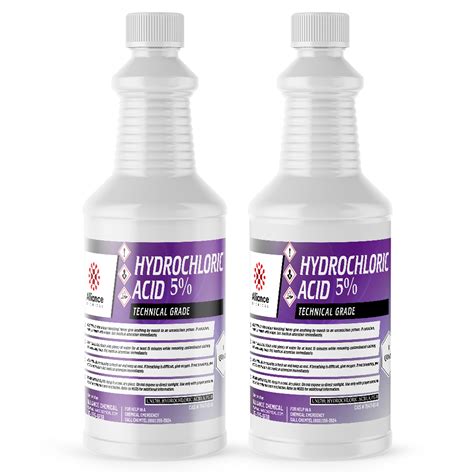 5 Hydrochloric Acid Technical Grade For Industrial Cleaning And Metal
