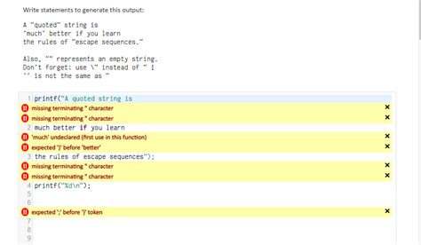 Solved Write Nested For Loops To Produce The Following Chegg Com