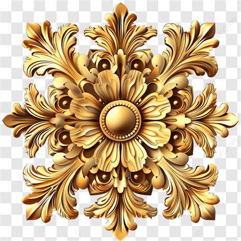 화이트에 상세한 장식용 금 복잡한 황금색 디자인 골드 패턴 상세한 황금 장식 Png 일러스트 및 이미지 에 대한 무료 다운로드 Pngtree