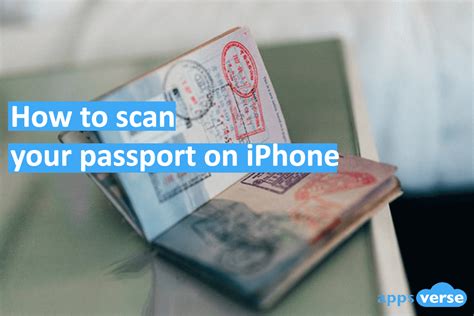 How To Scan Your Passport On Iphone How To Scan Your Passport On Iphone