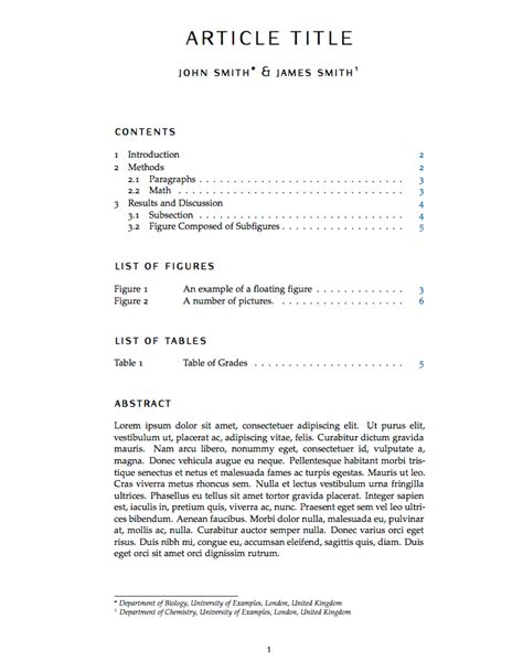 Latex Report Template This Is A Latex Template That Can Be Used For