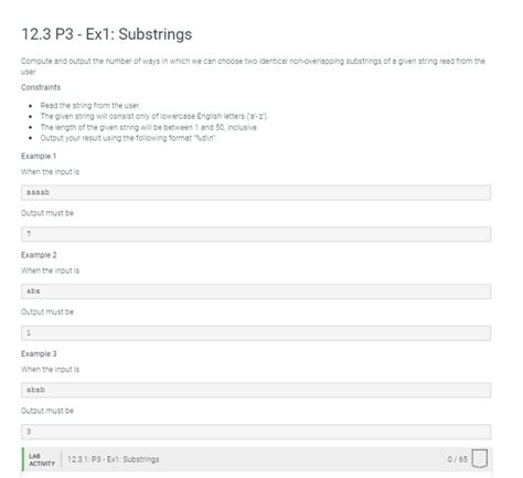 Solved 123 P3 Ex1 Substrings Compute And Output The