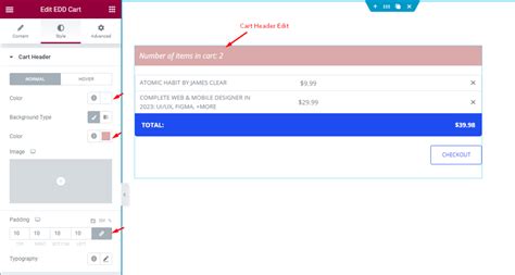 How To Use EDD Cart Widget