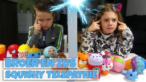 Broer En Zus Telepathie Squishy Challenge Broer En Zus Tv Vlog