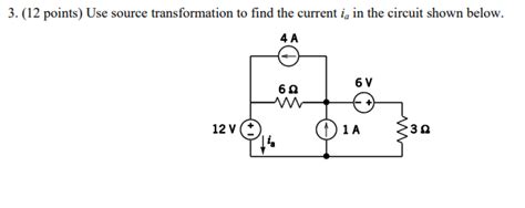 Solved Points Use Source Transformation To Find The Chegg