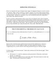 Understanding Improper Integrals Rules And Evaluation Techniques
