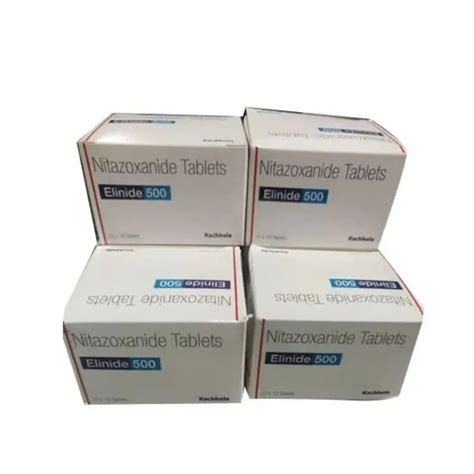 Nitazoxanide 500mg Tab Elinide 500 At ₹ 150stripe Nizonide In Nagpur