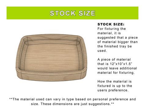 CNC Router File Serving Tray Catch All Tray D Model File D Etsy